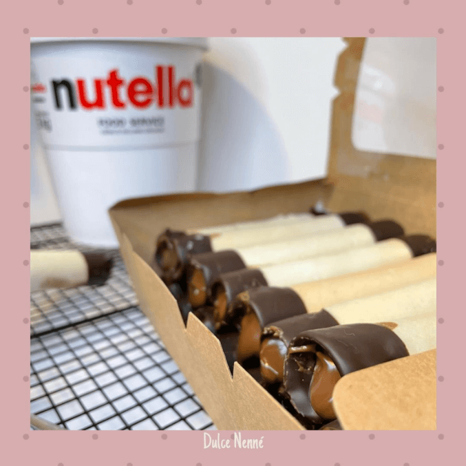 Barquillos Relleno Nutella - Dulce nenné
